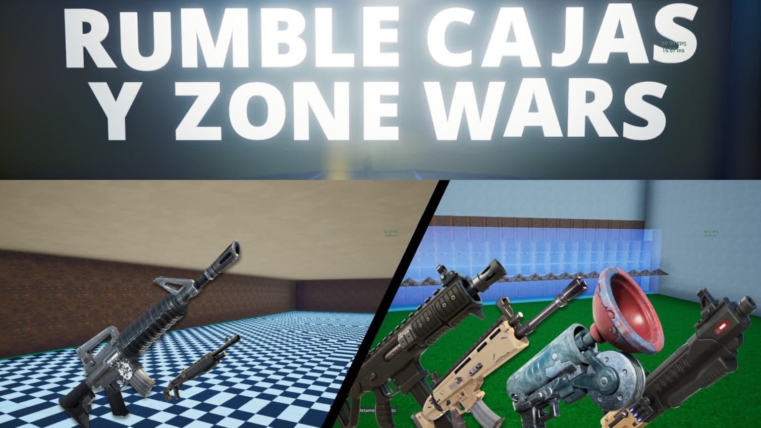 RUMBLE CAJAS & ZONE WARS 📦🎯 [ jake_st ] – Fortnite Creative Map Code