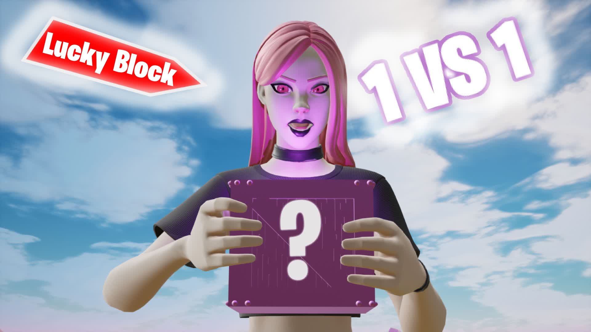 Lucky Block 1 vs 1 🎲 [ hfn ] – Fortnite Creative Map Code