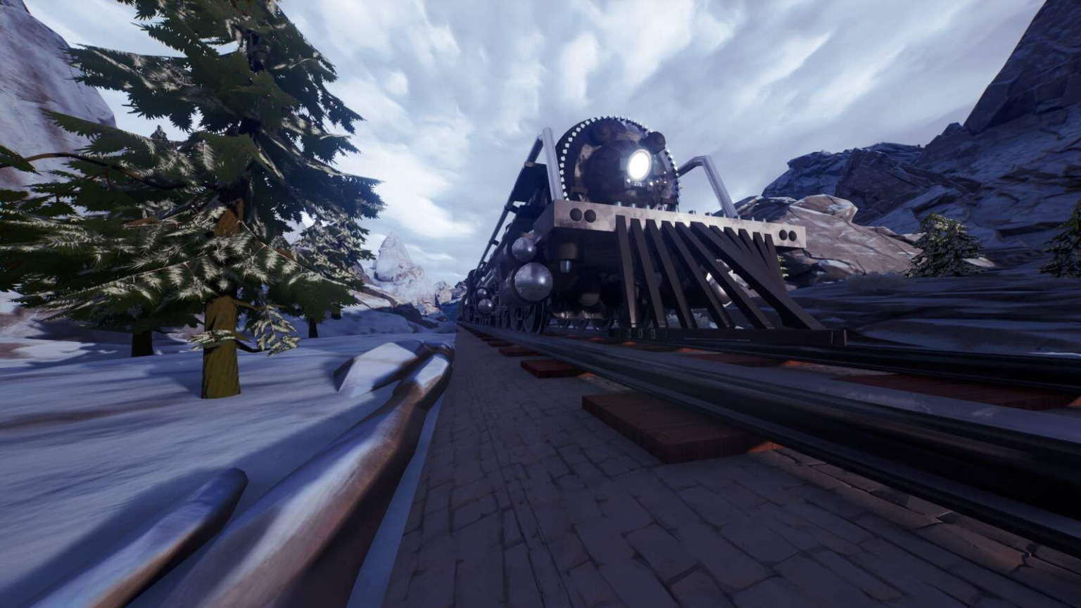 Frosty Mountains Steam Train [ fort25nite25 ] – Fortnite Creative Map Code