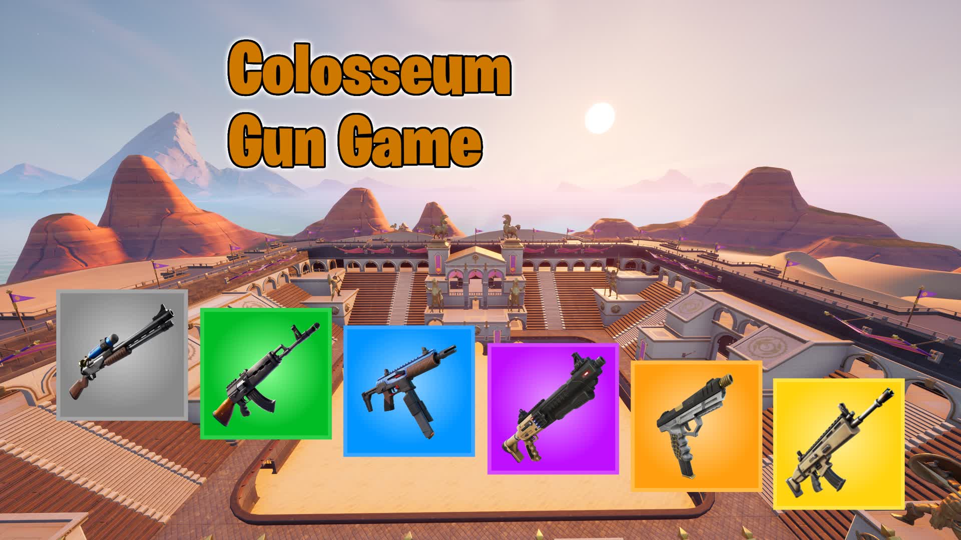 Colosseum Gun Game! [ spectral345 ] – Fortnite Creative Map Code