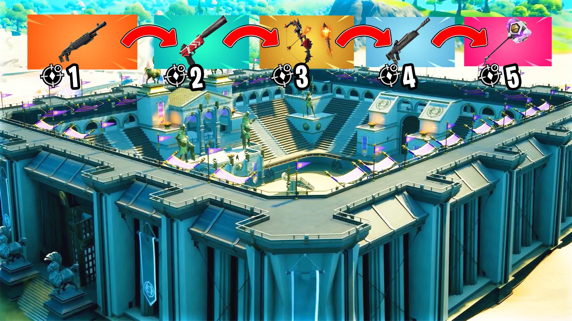 COLOSSAL - GUN GAME [ lagri ] – Fortnite Creative Map Code