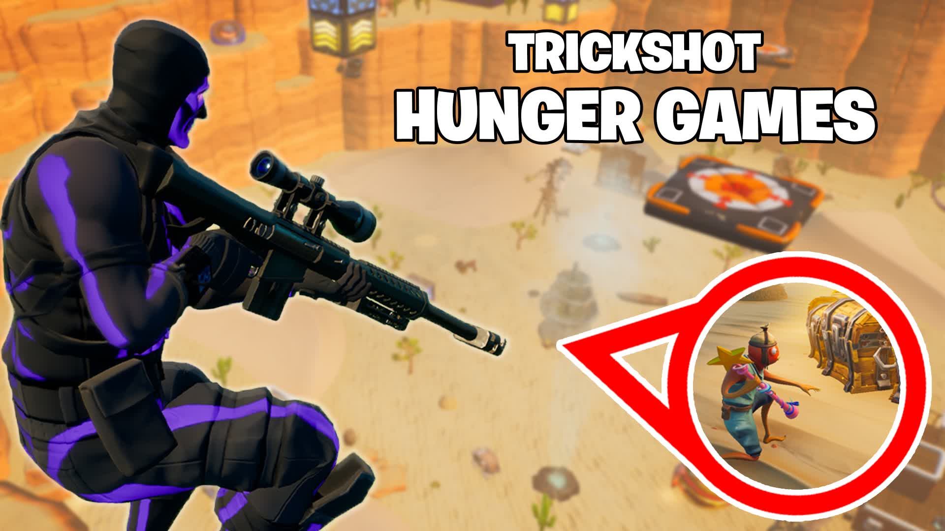 TRICKSHOT HUNGER GAMES [ twitch-redvines ] – Fortnite Creative Map Code