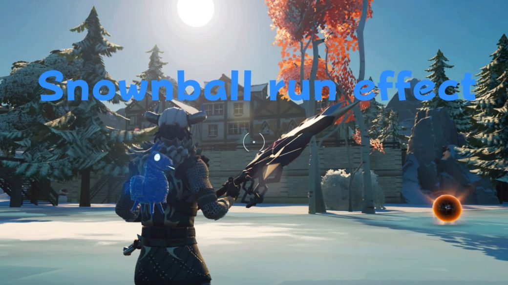 Snownball run effect [ kdbpm ] – Fortnite Creative Map Code