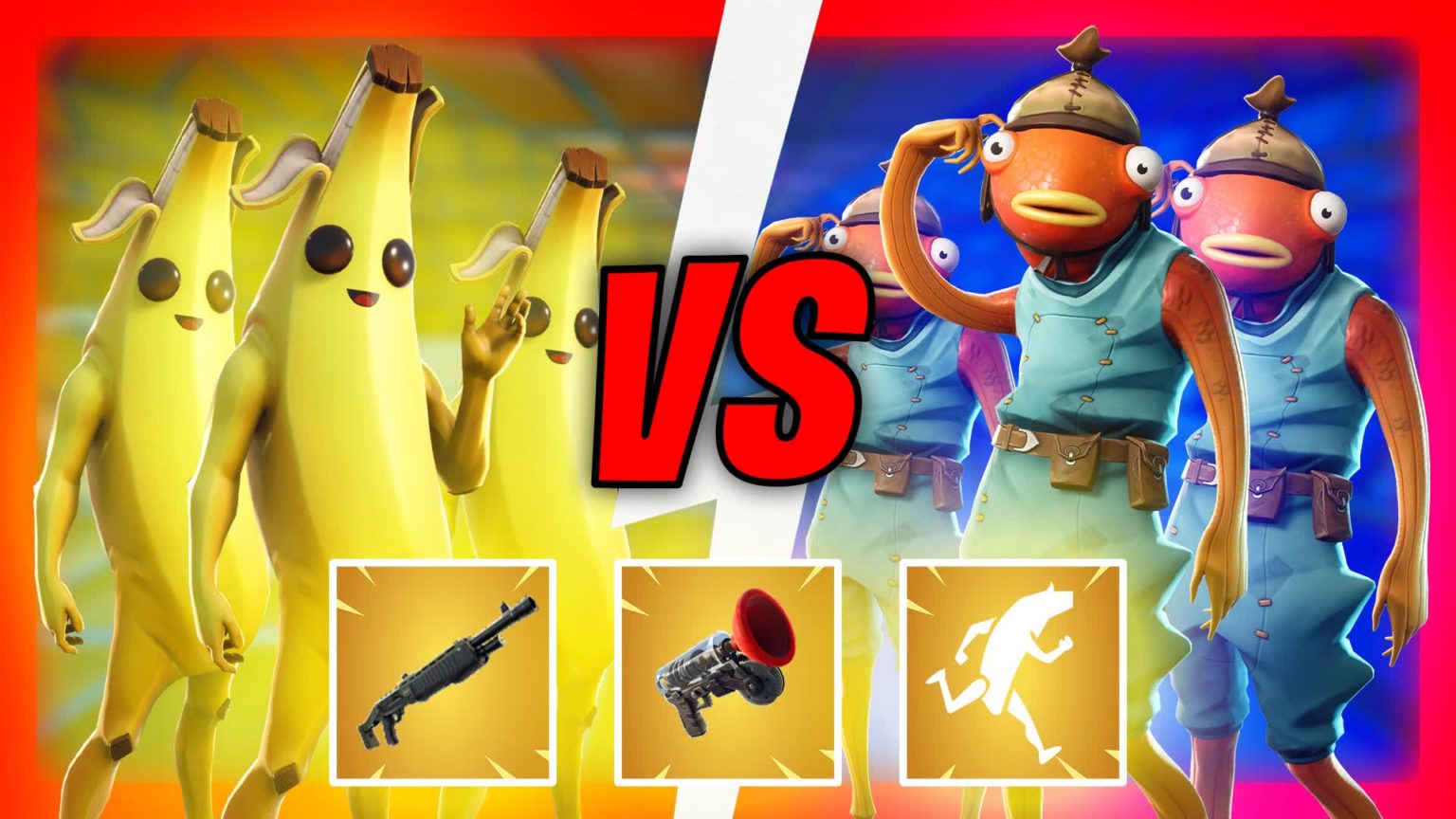 🍌 PEELY VS FISHSTICK 🐟 [ gneazyx ] – Fortnite Creative Map Code