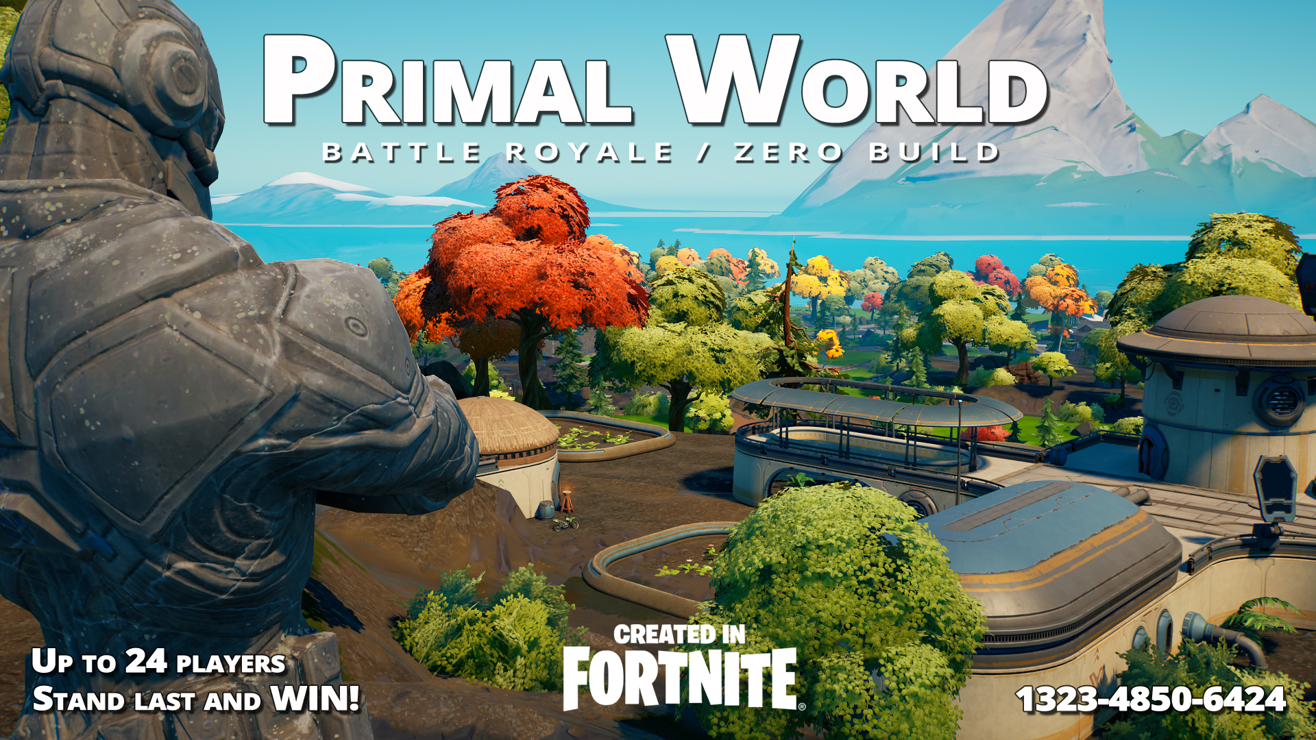 PRIMAL WORLD BR / ZERO BUILD [ vangork ] – Fortnite Creative Map Code