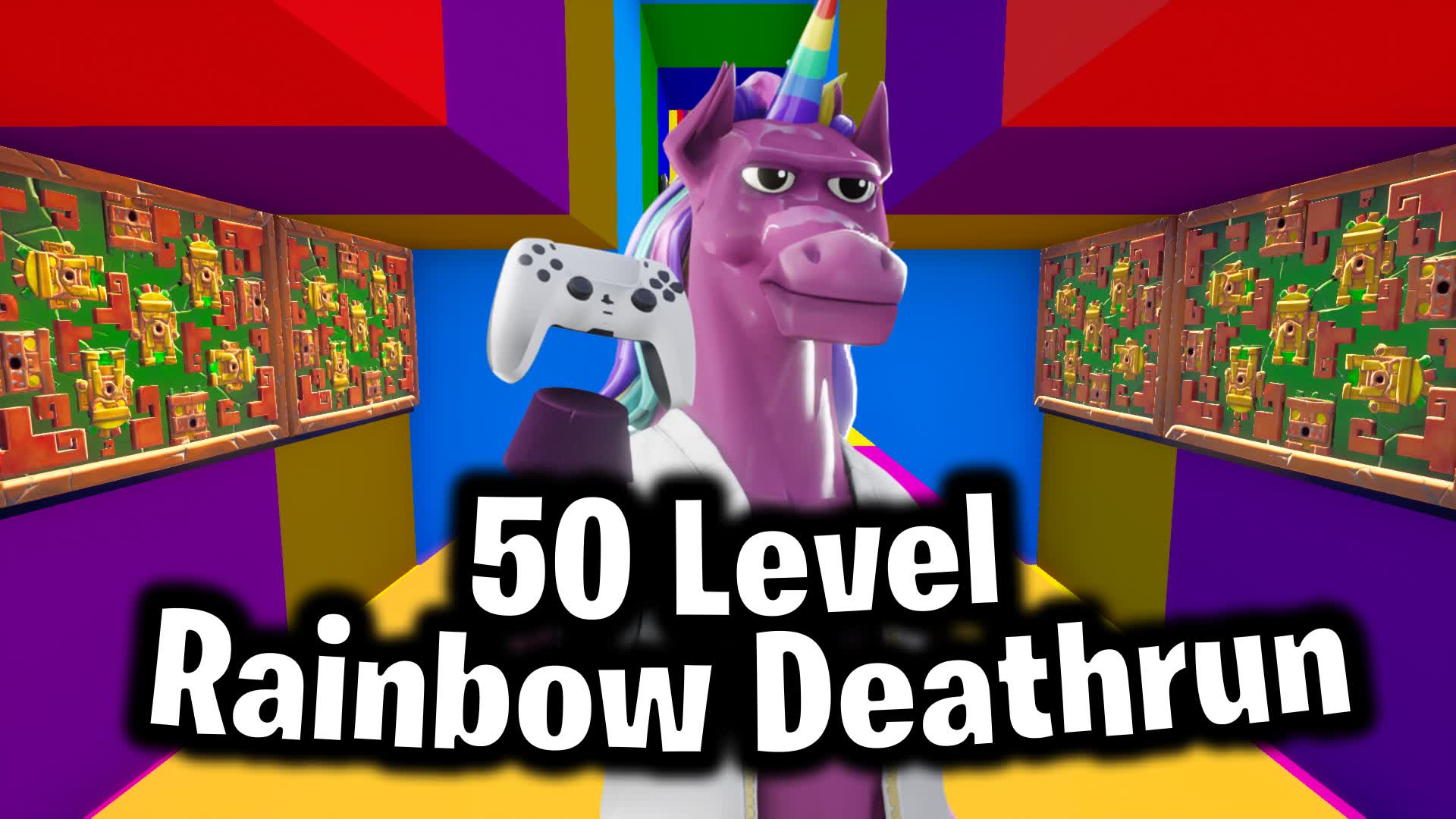 50 Level Rainbow Deathrun [ fluffybuilds ] – Fortnite Creative Map Code
