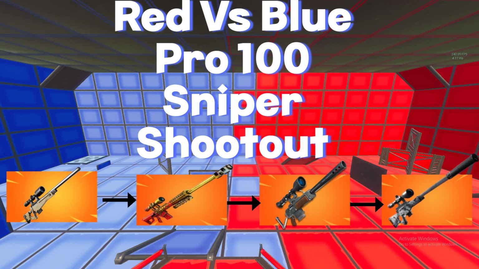 RED VS BLUE PRO 100 SNIPER SHOOTOUT! [ techfnc ] – Fortnite Creative ...