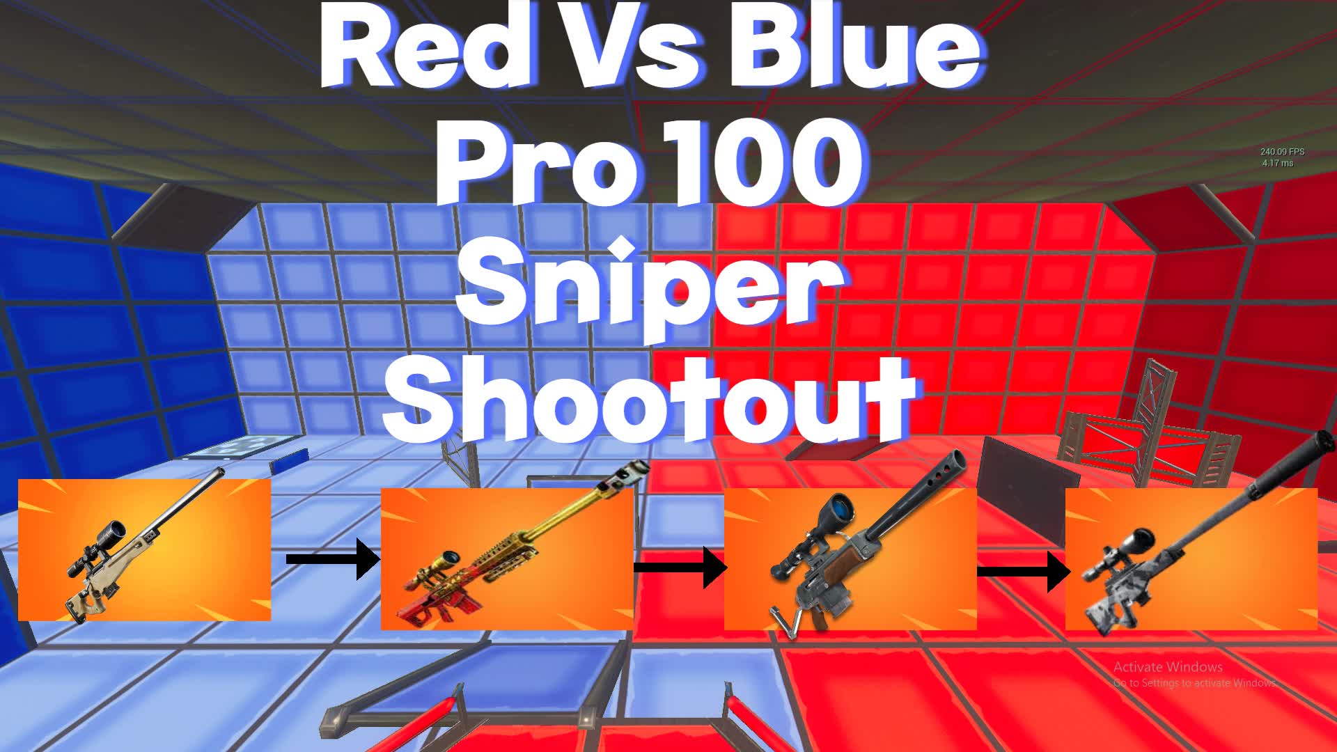 RED VS BLUE PRO 100 SNIPER SHOOTOUT! [ techfnc ] – Fortnite Creative ...
