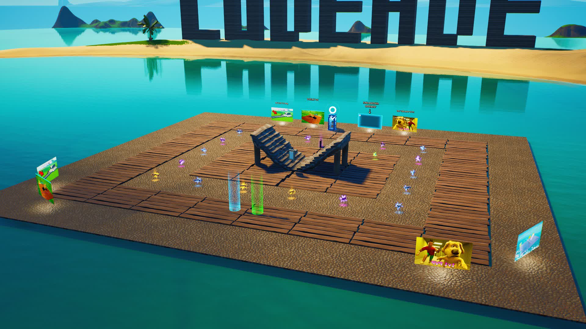 WATER 1V1 MAP💦 | ALL WEAPONS🔫 [ ade ] – Fortnite Creative Map Code