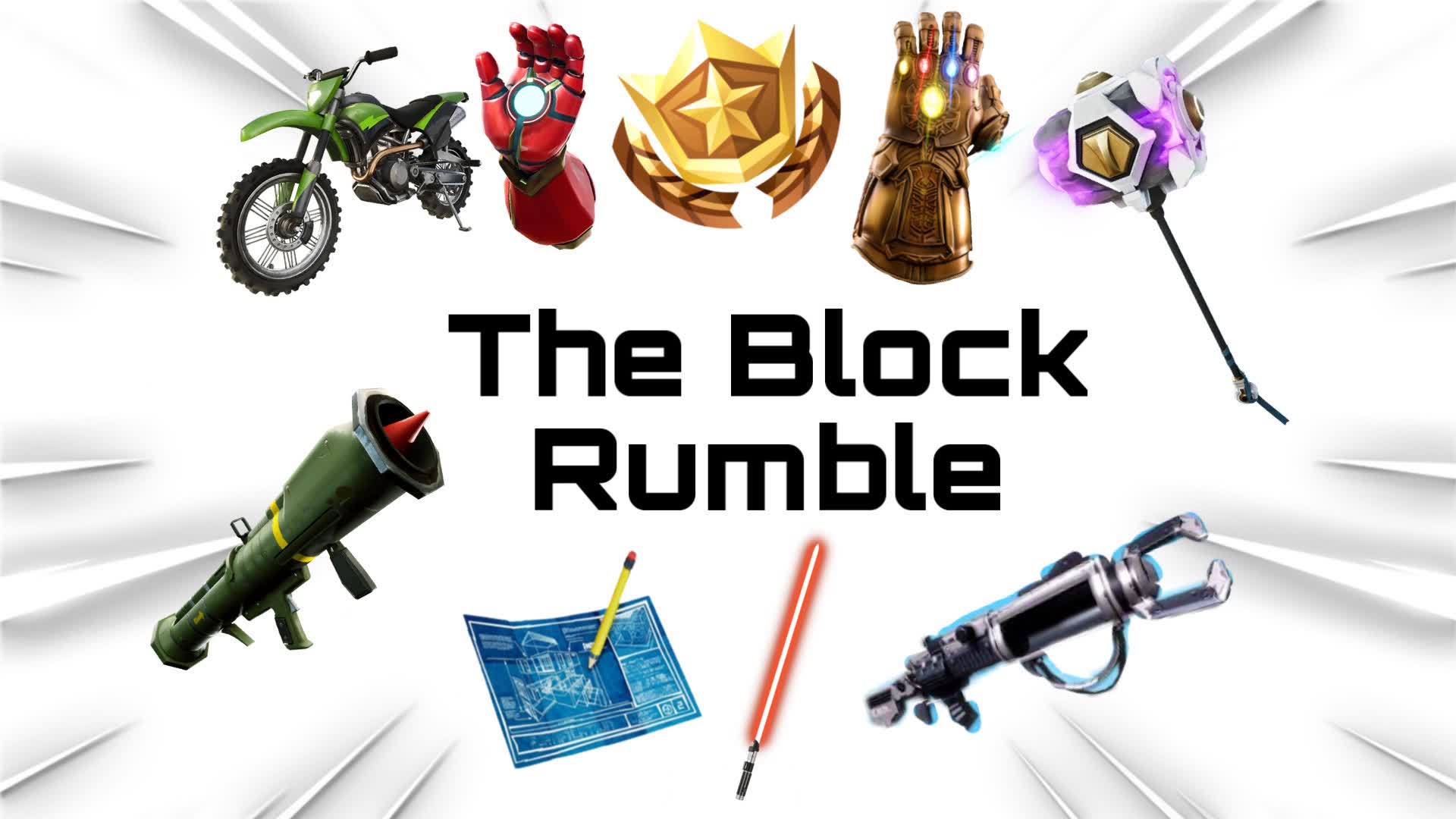 The Block Rumble - All Guns ⬜ [ phacze ] – Fortnite Creative Map Code