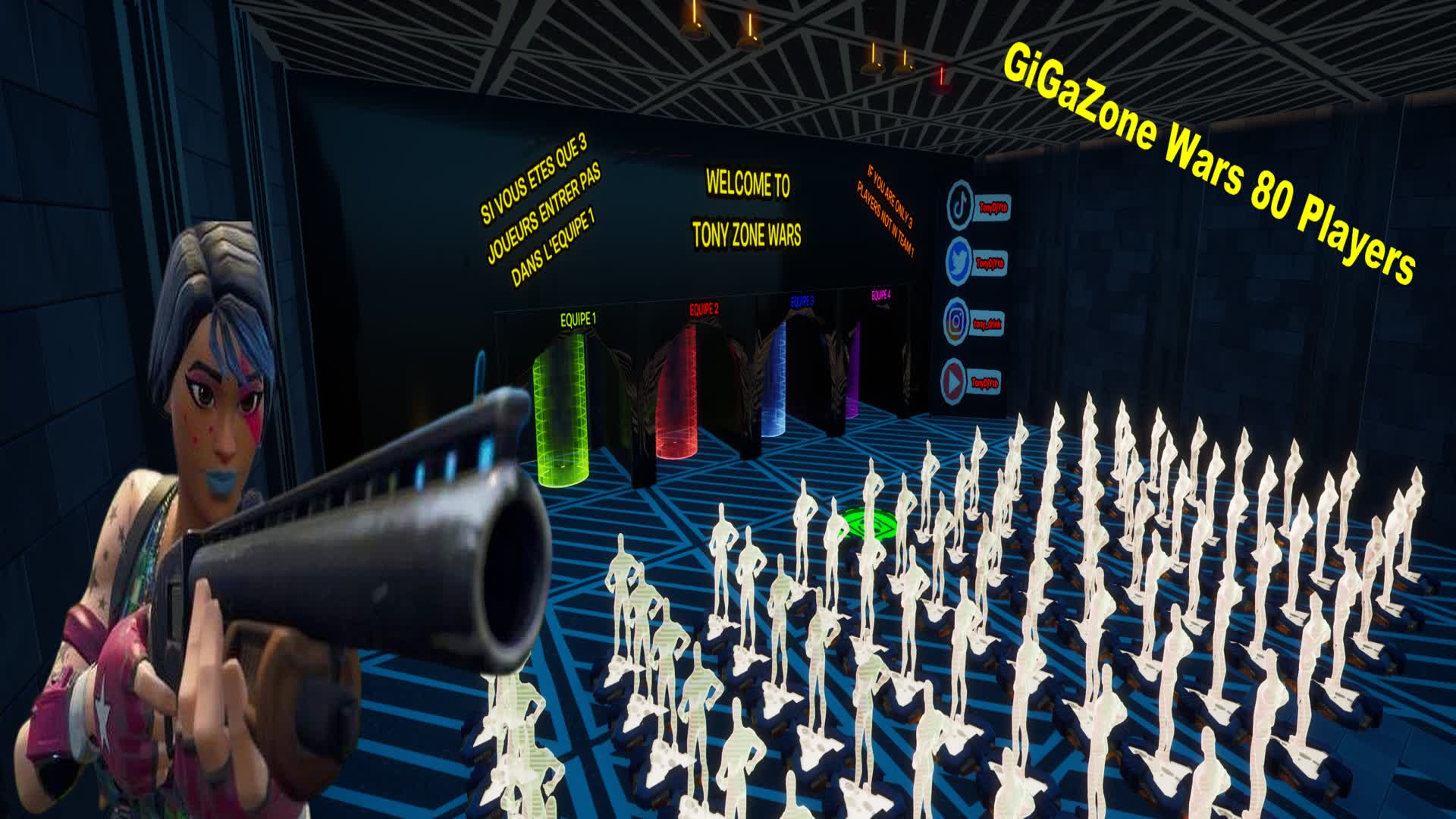 GiGazone wars [ team-tonydjytb ] – Fortnite Creative Map Code