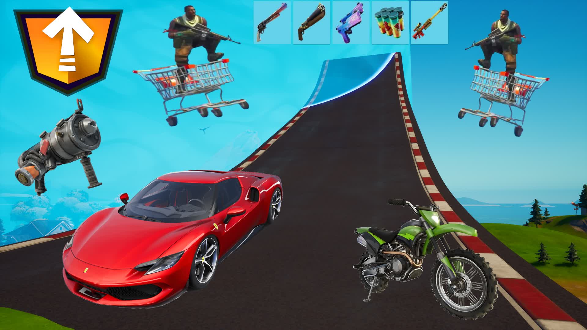 BUILD BATTLES (RAMPS ENABLED) [ Apfel ] – Fortnite Creative Map Code