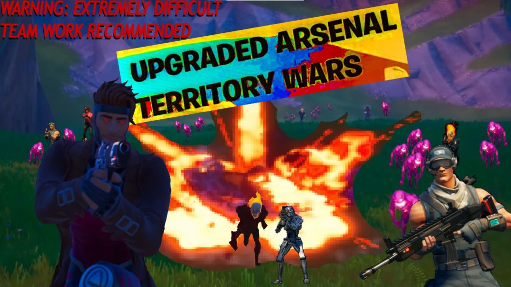 Upgraded Arsenal -- Territory Wars [ ritvine ] – Fortnite Creative Map Code