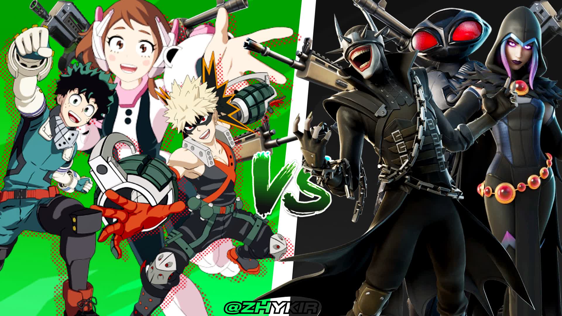 (MHA) Green Vs Black (DCC) [ zhykir ] – Fortnite Creative Map Code