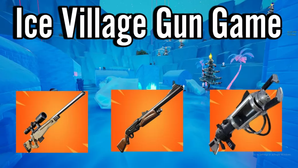 Ice Village Gun Game (20 Weapons) [ techfnc ] – Fortnite Creative Map Code