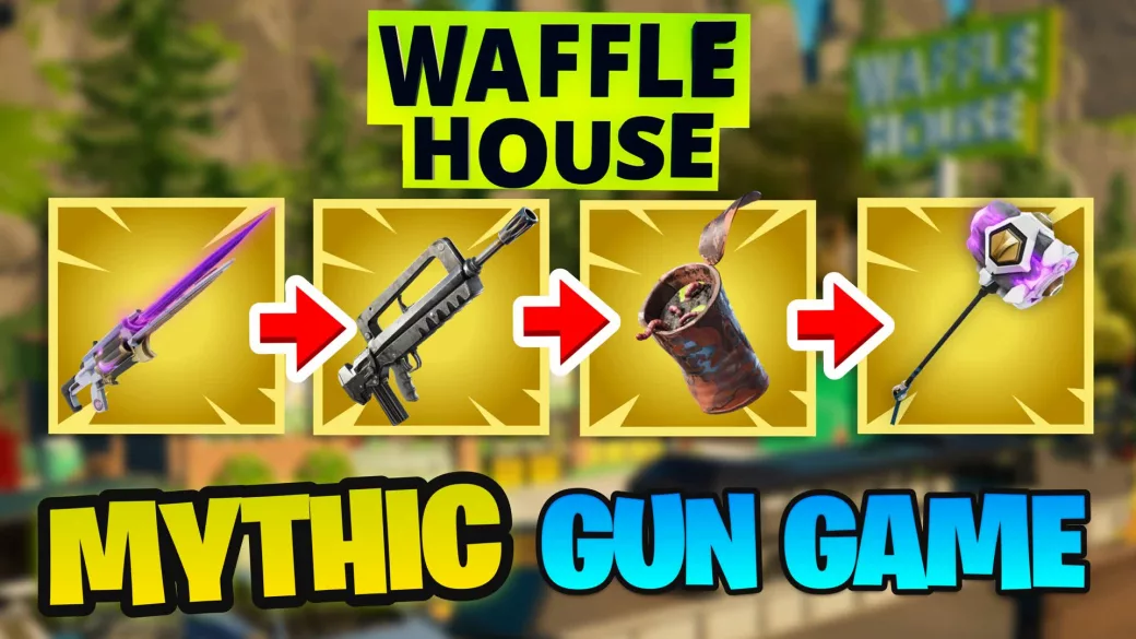 Waffle House Mythic Gungame 🎯 [ bullseye ] – Fortnite Creative Map Code
