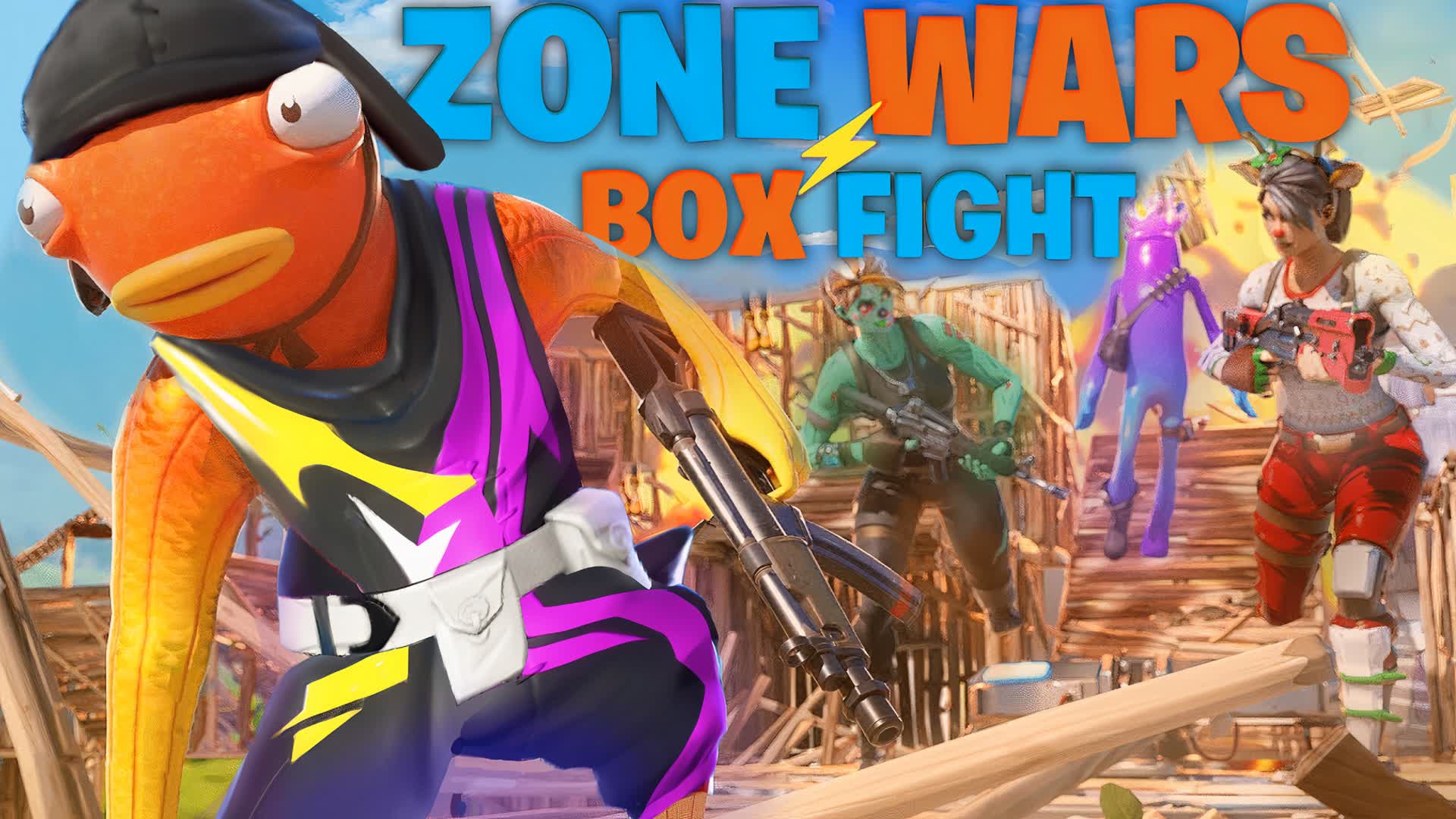 🌩️ZONE WARS & BOX FIGHT📦CHAPTER 4 [ Foxy36 ] – Fortnite Creative Map Code