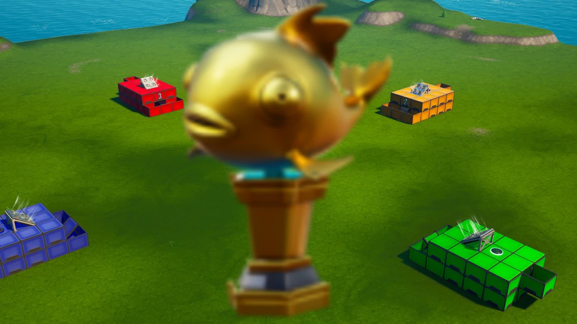 MYTHIC GOLDFISH GO GOATED 4V4V4V4 XA [ bed ] – Fortnite Creative Map Code