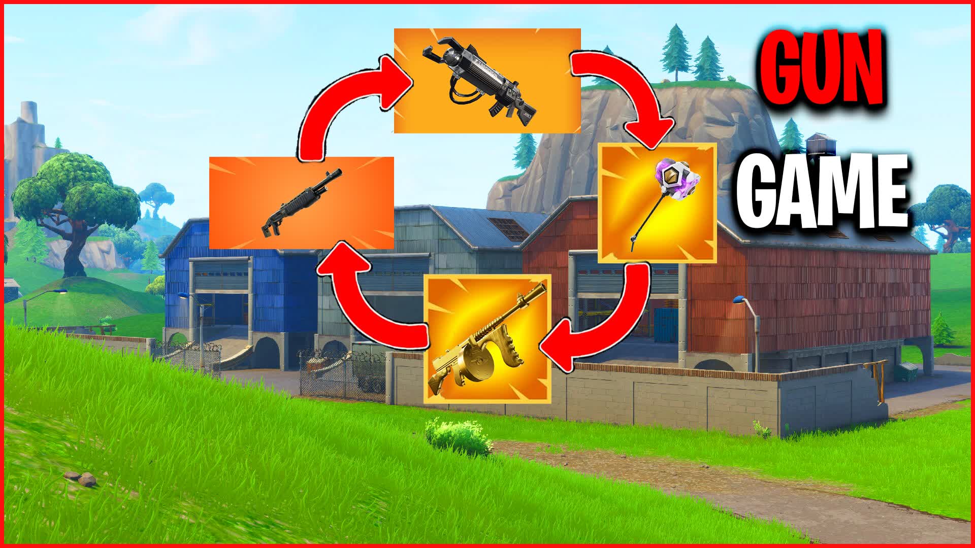 💥DUSTY DEPOT - GUN GAME [ lagri ] – Fortnite Creative Map Code