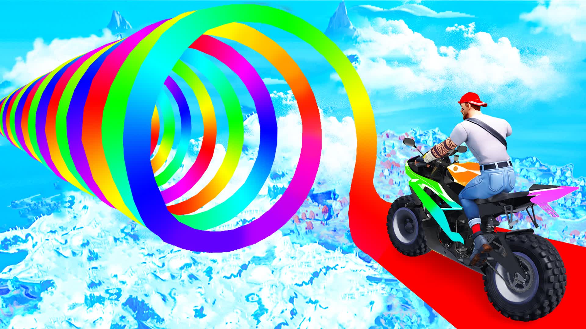🌈RAINBOW RAMP XXL🏁 [ jeanfils ] – Fortnite Creative Map Code