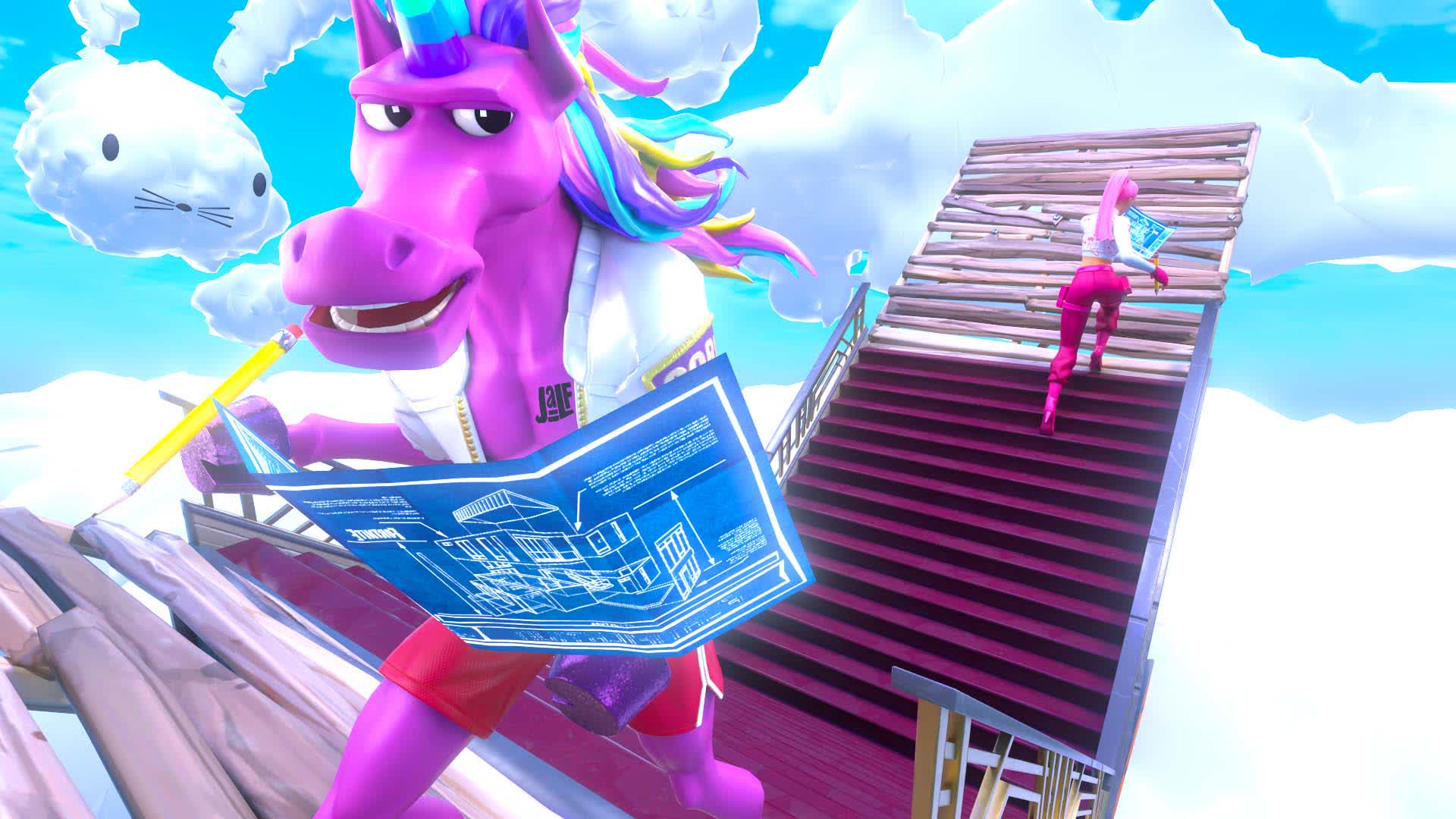 BUILD FIGHT 1V1 - CLOUD [ jalf ] – Fortnite Creative Map Code