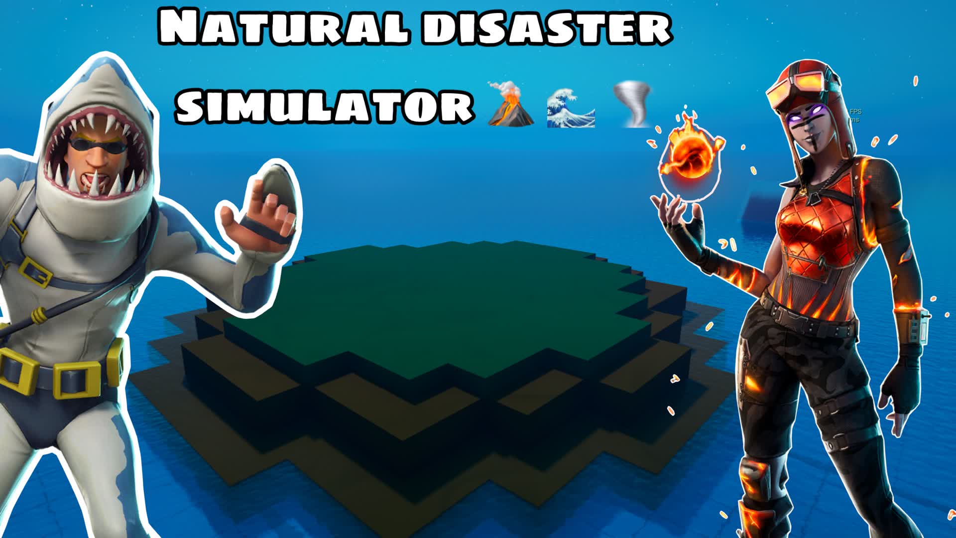 Natural disaster simulator 🌊🌋🌪 [ Waffle On Ipad. ] – Fortnite Creative Map Code