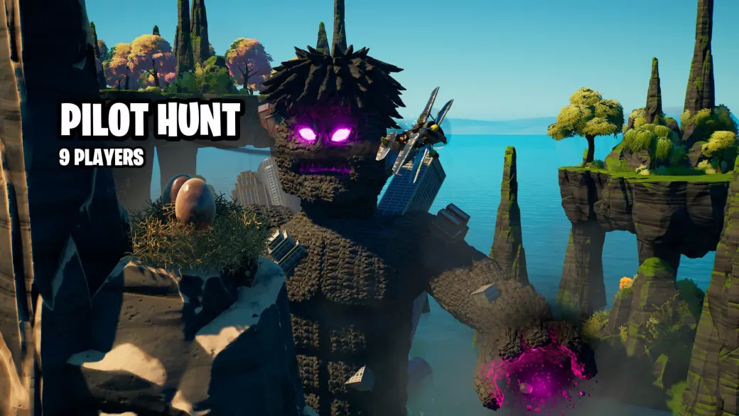 PILOT HUNT AMONG THE TITANS - FFA [ fx4-prio ] – Fortnite Creative Map Code