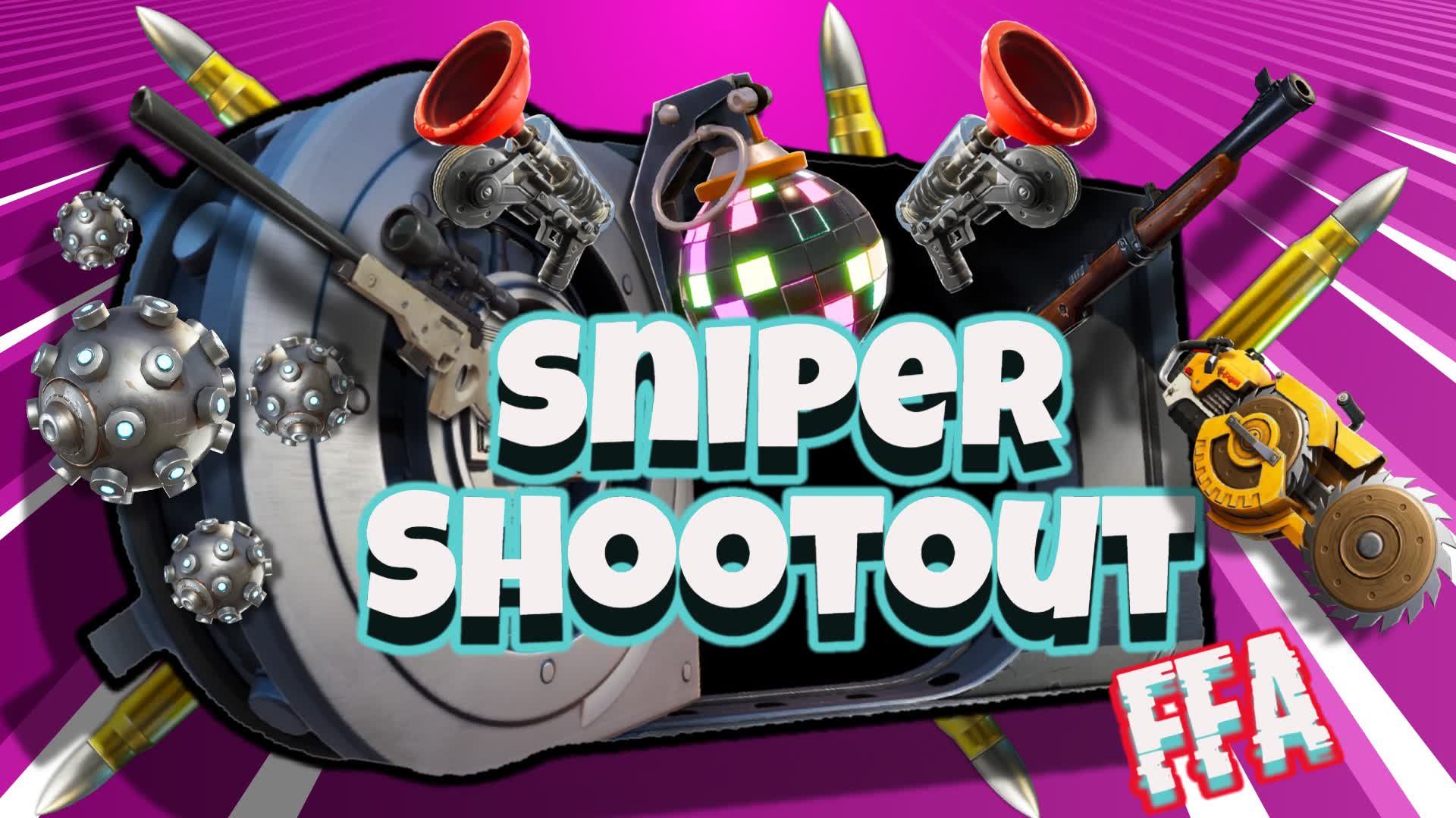 Sniper-Shootout FFA [ fisionz ] – Fortnite Creative Map Code