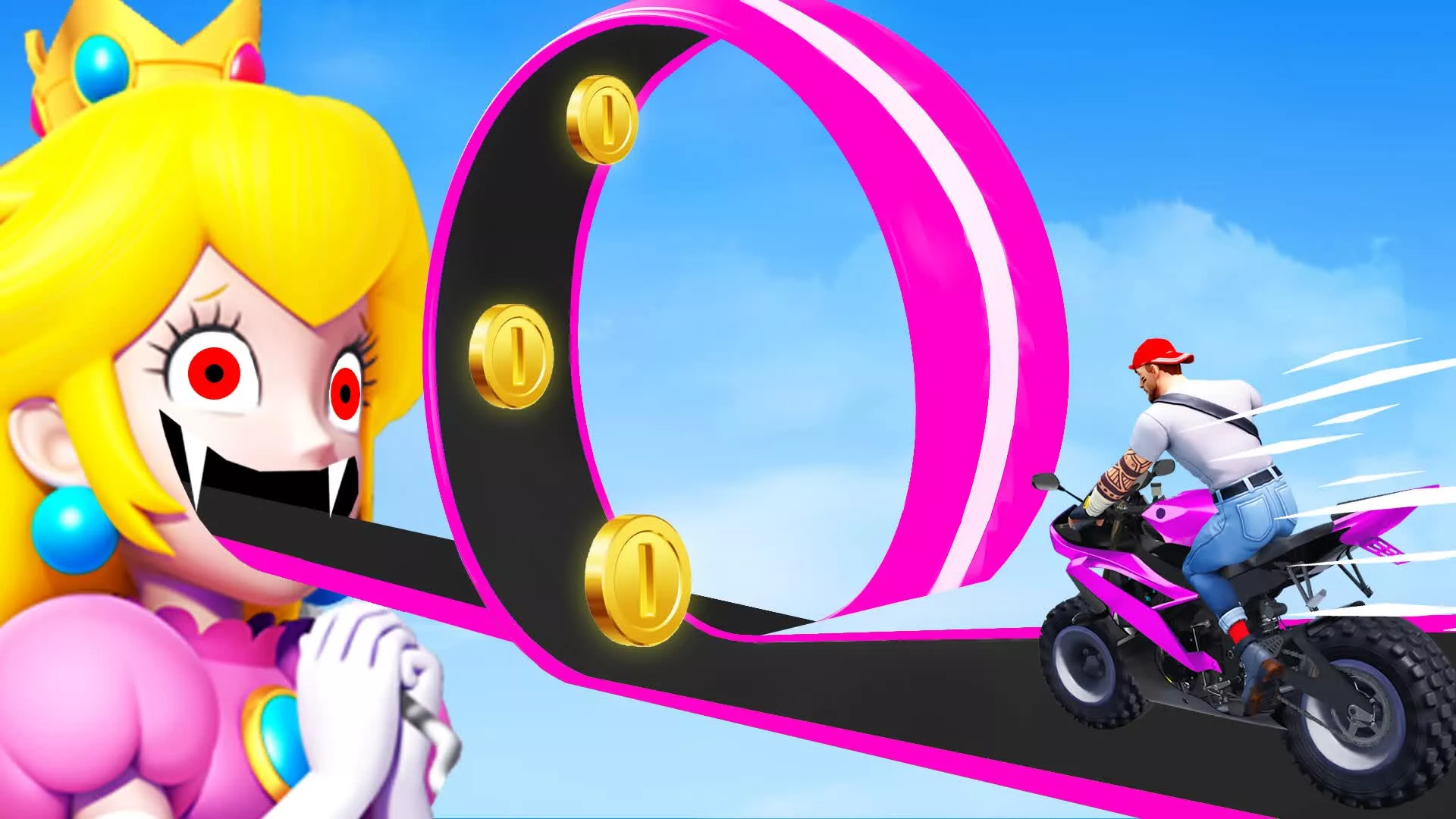 👸PEACH RAMP XXL🏁 [ jeanfils ] – Fortnite Creative Map Code