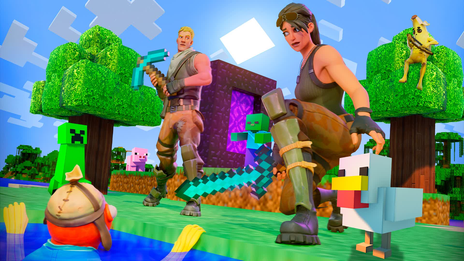 FORTCRAFT - FREE FOR ALL [ emy ] – Fortnite Creative Map Code