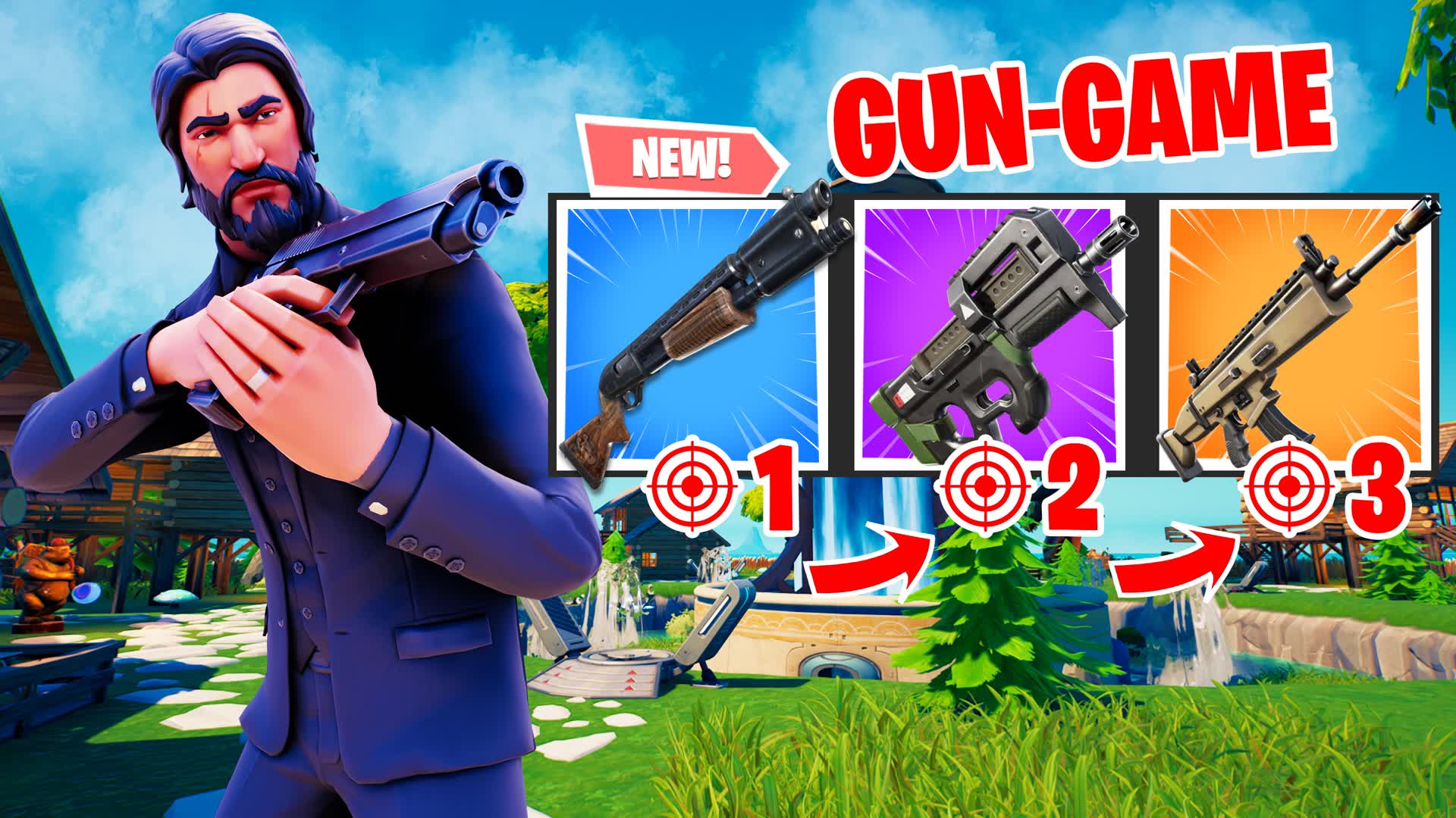 One Shot Forest Gun Game [ Mastiff ] – Fortnite Creative Map Code