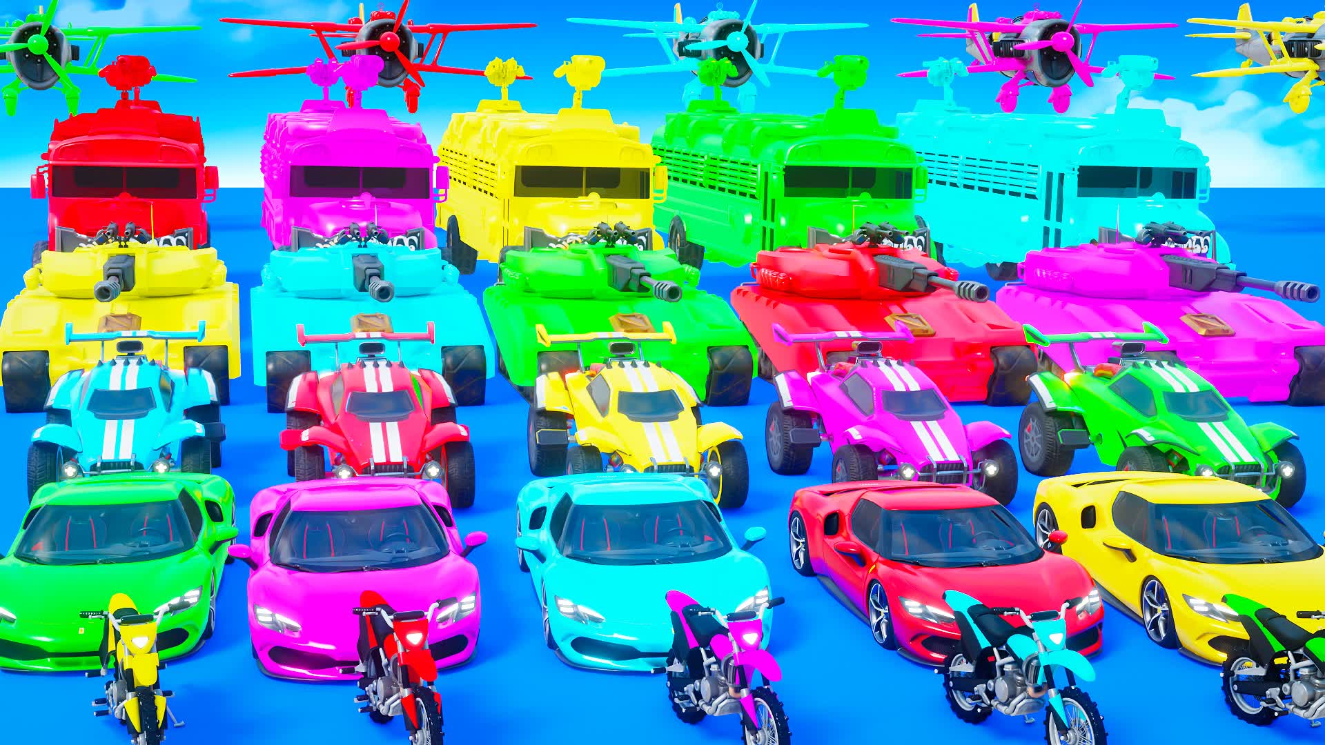 🏎️ INFINITY XXL CARS BATTLE 🚗 [ traki ] – Fortnite Creative Map Code