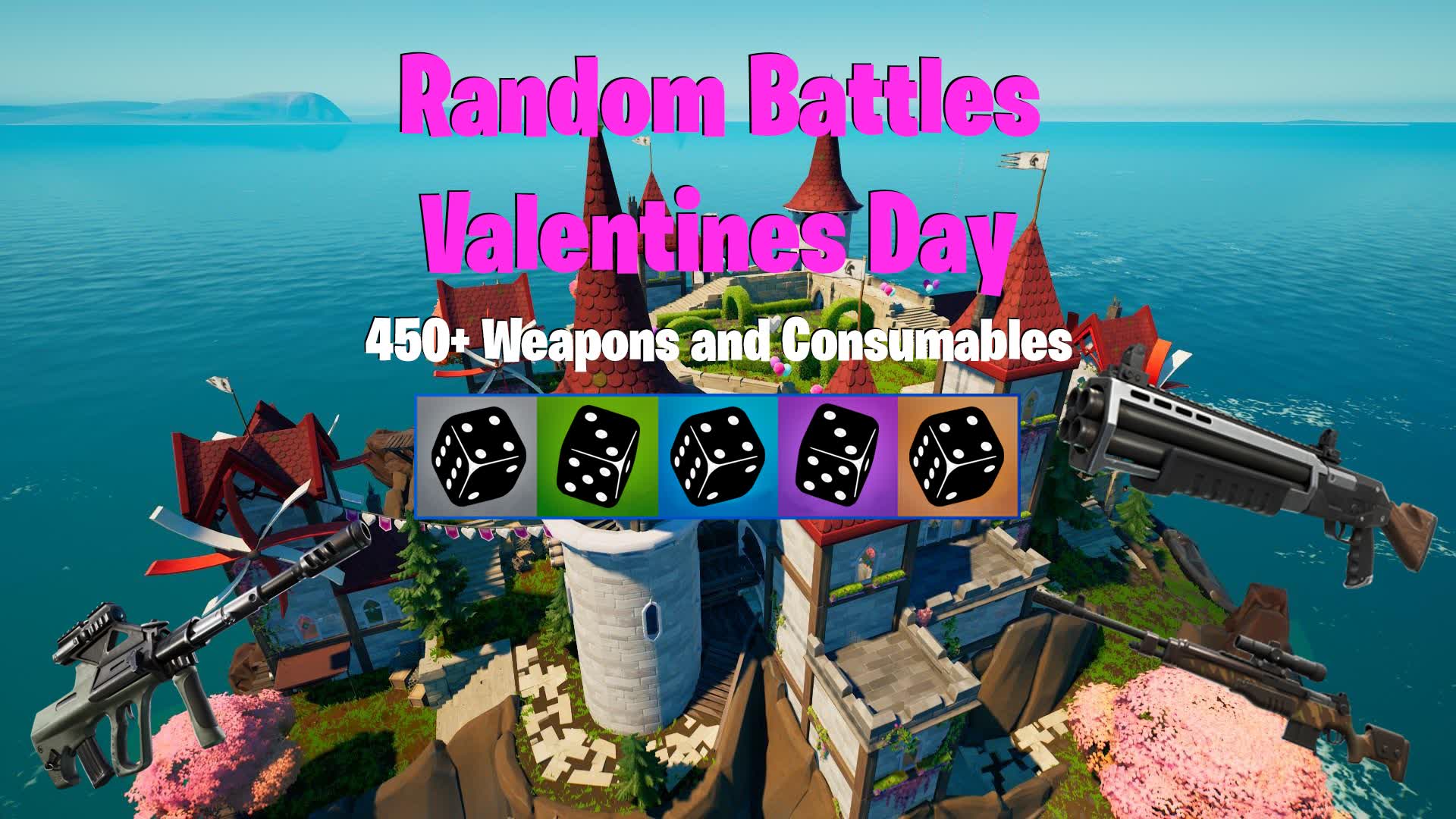 Random Battles - Valentines Day [ Bunni_ ] – Fortnite Creative Map Code