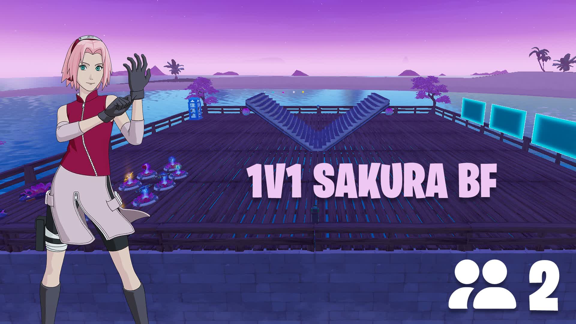 1V1 SAKURA BF MAP 0 DELAY [ max94 ] – Fortnite Creative Map Code