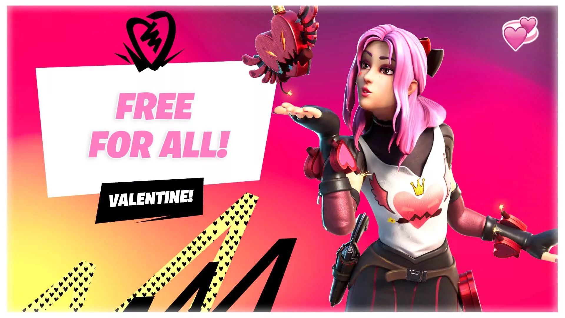 💞Valentines - FREE FOR ALL💗 [ nsmash ] – Fortnite Creative Map Code