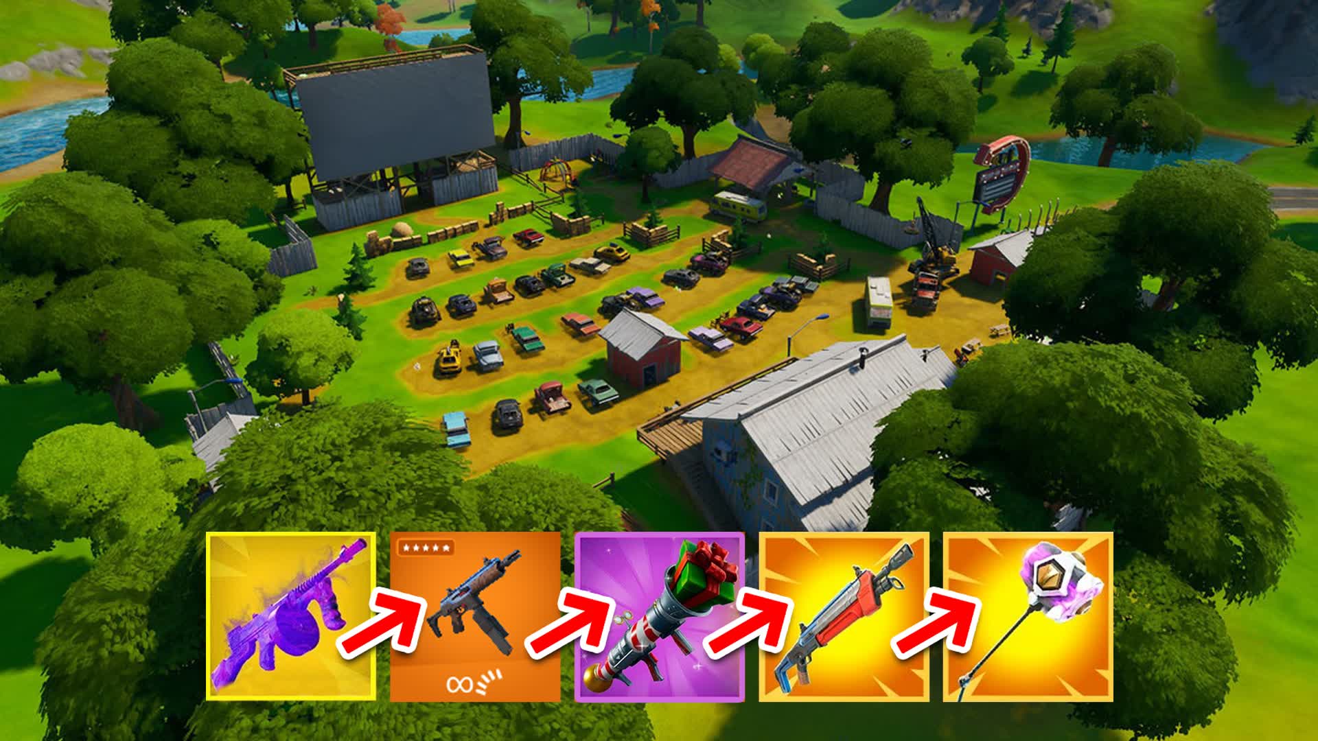 🔫GUN GAME RISKY REELS🔫 [ max94 ] – Fortnite Creative Map Code