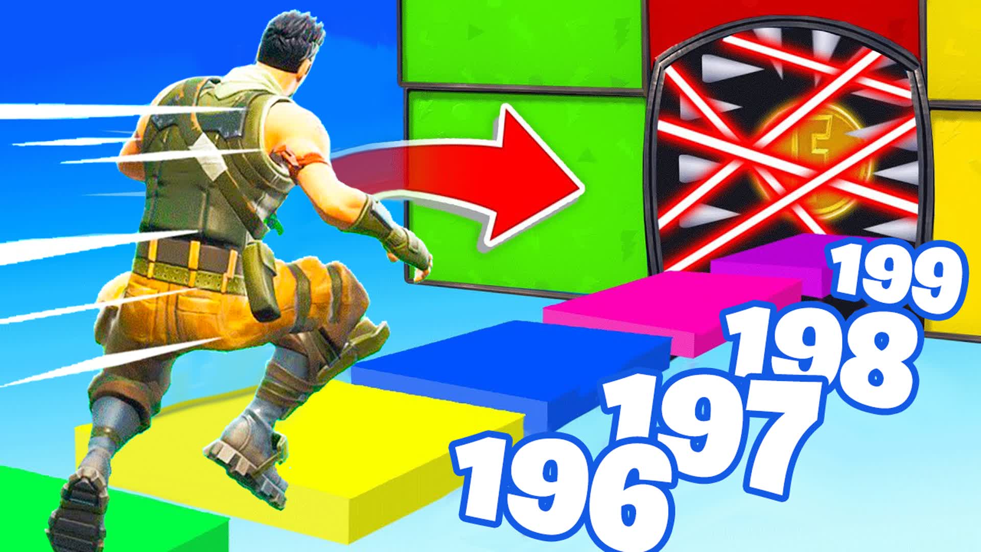 +200 LEVELS DEFAULT DEATHRUN VERY EASY [ LEN ] – Fortnite Creative Map Code