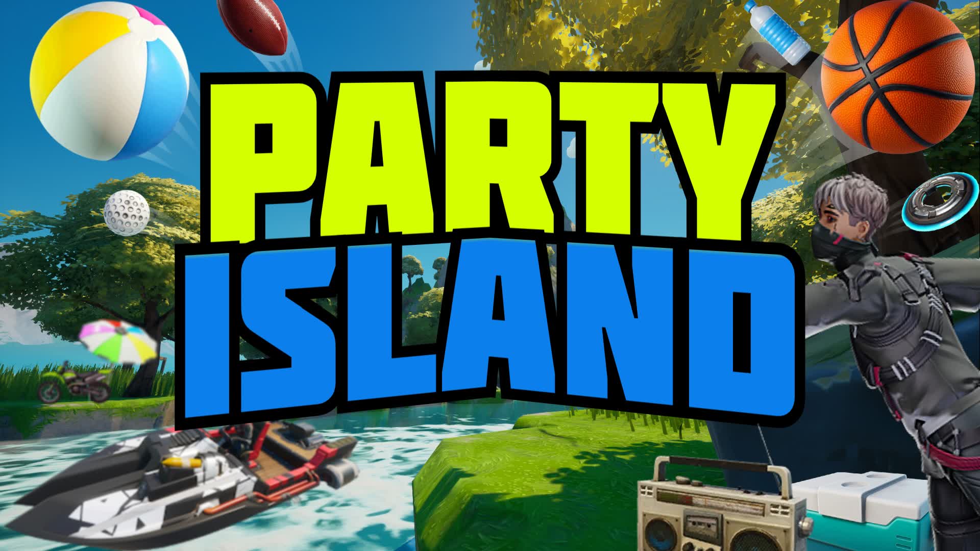 🌴PARTY ISLAND🌴 [ esteban_dls ] – Fortnite Creative Map Code