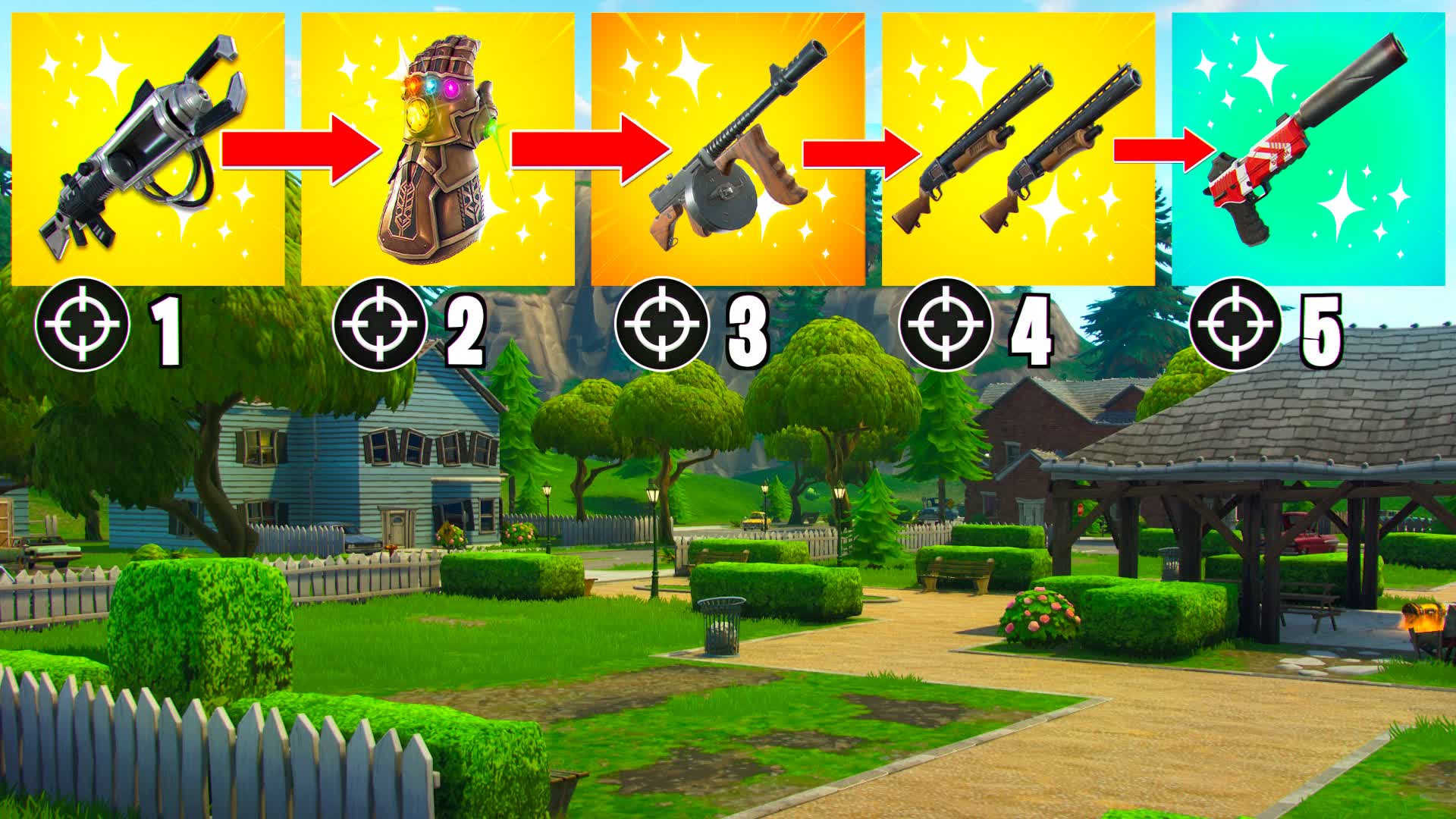 💥OG GUN GAME - PLEASANT PARK 💥 [ KND ] – Fortnite Creative Map Code