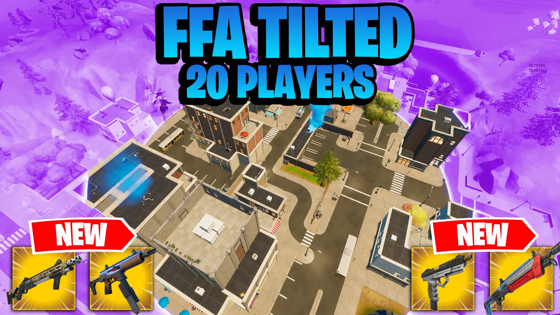 FFA Tilted Towers OVT [ ovt94 ] – Fortnite Creative Map Code