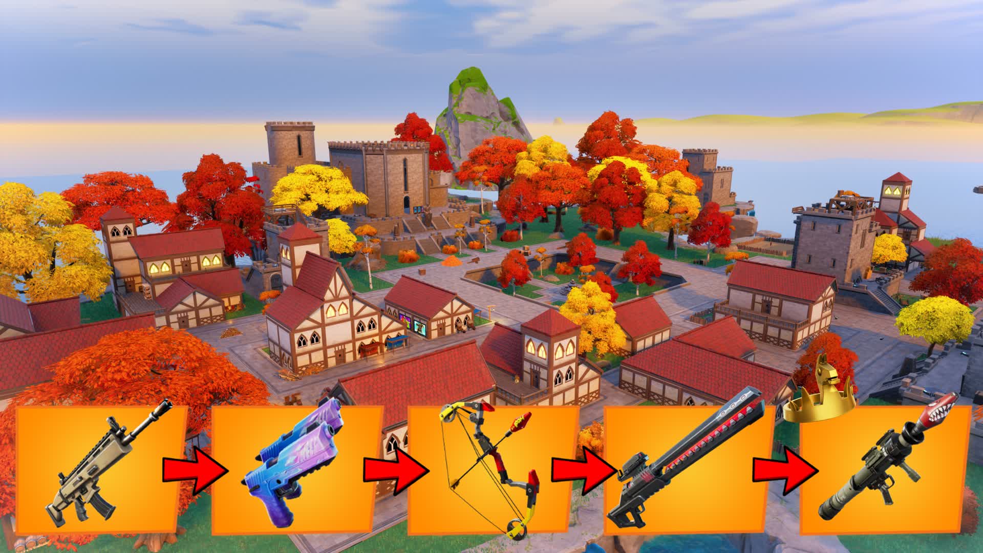 Kingdom Clash - Gun Game [ accurxte ] – Fortnite Creative Map Code
