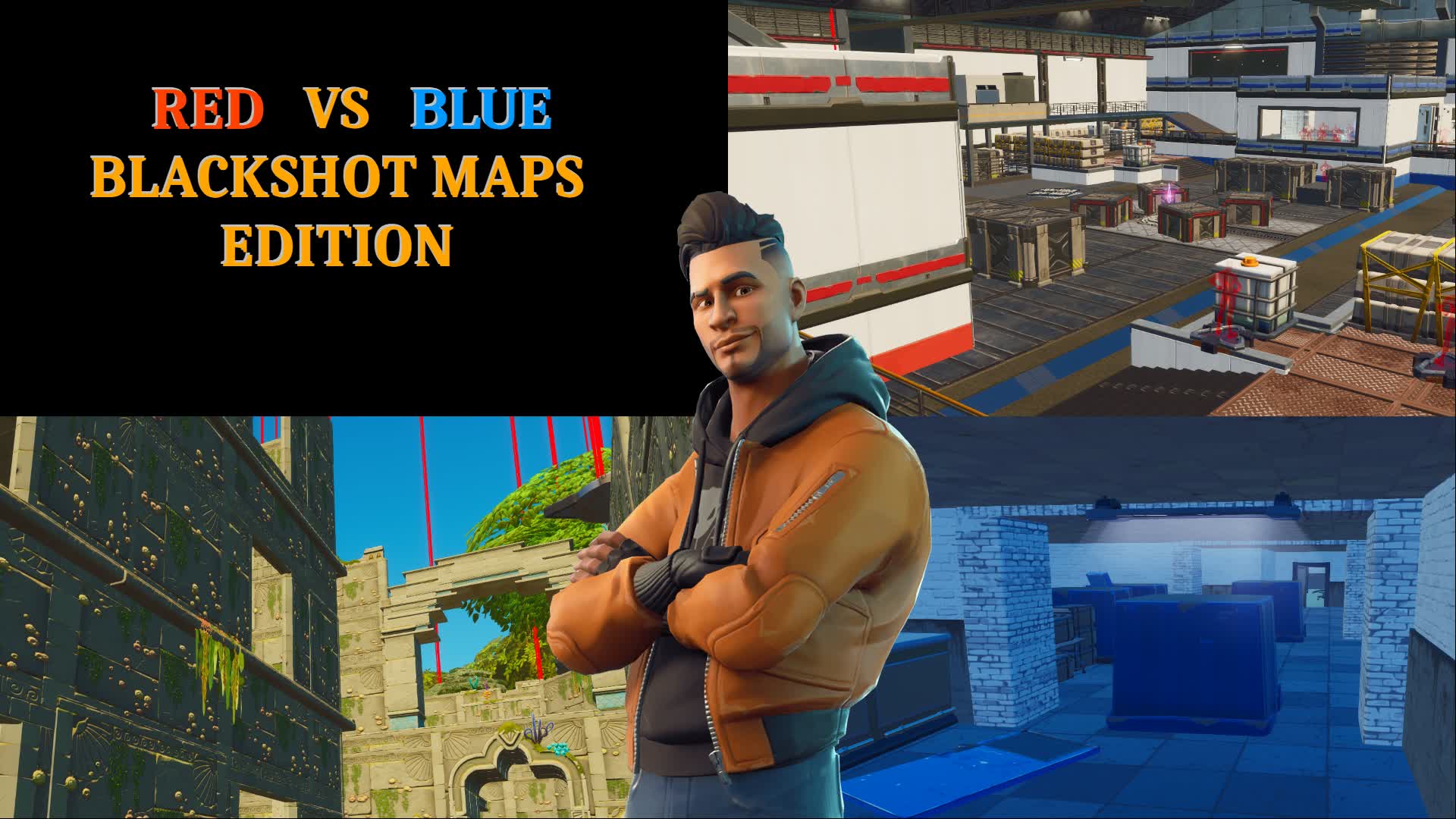 Red VS Blue Blackshot maps edition [ psyrasc ] – Fortnite Creative Map Code