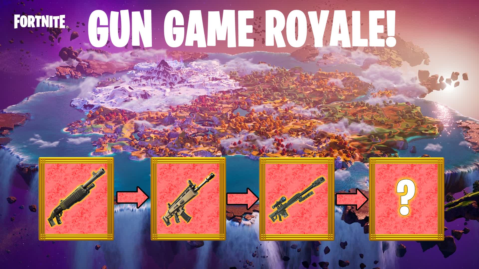 Gun Game Royale [ tyfighter ] – Fortnite Creative Map Code