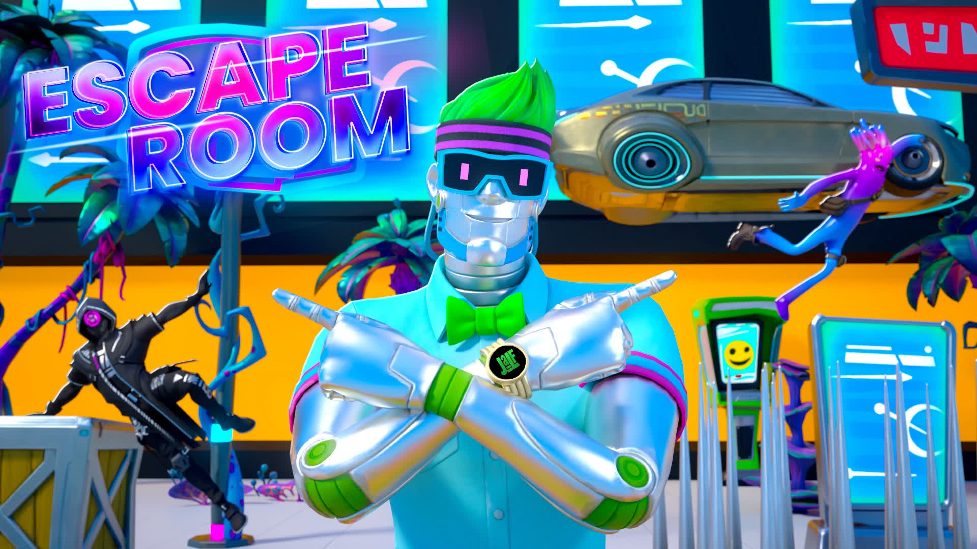 ESCAPE ROOM - CYBER CITY [ jalf ] – Fortnite Creative Map Code