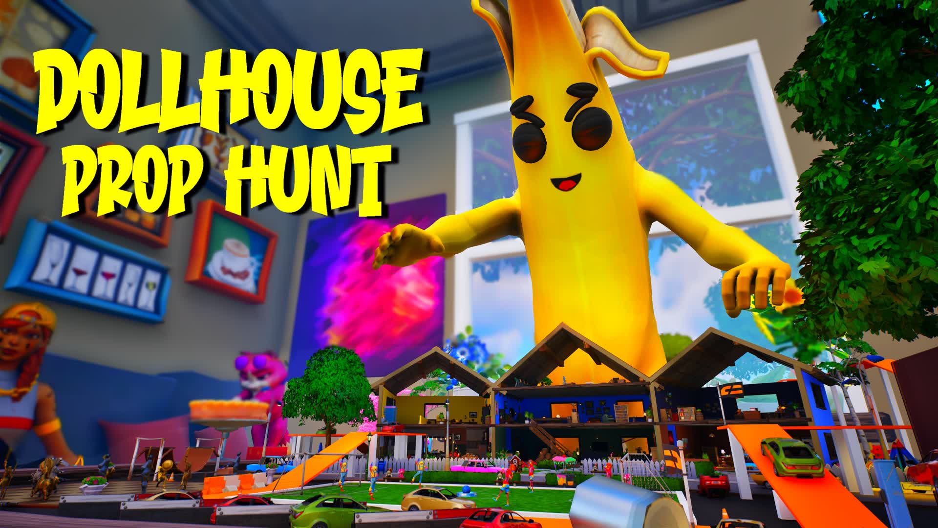 🧸DOLLHOUSE - PROP HUNT🧸 [ Marablind ] – Fortnite Creative Map Code
