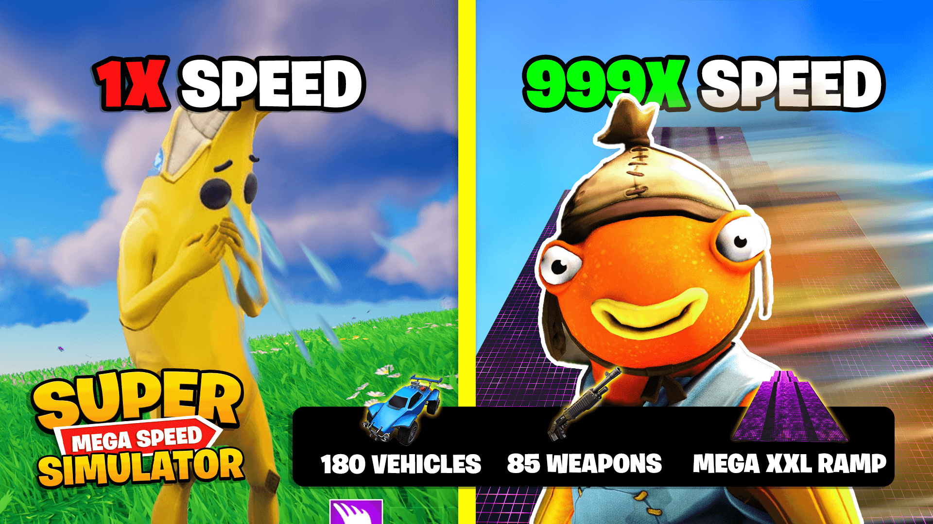 Super Mega XXL Ramp Speed Simulator [ cyniktg ] – Fortnite Creative Map ...