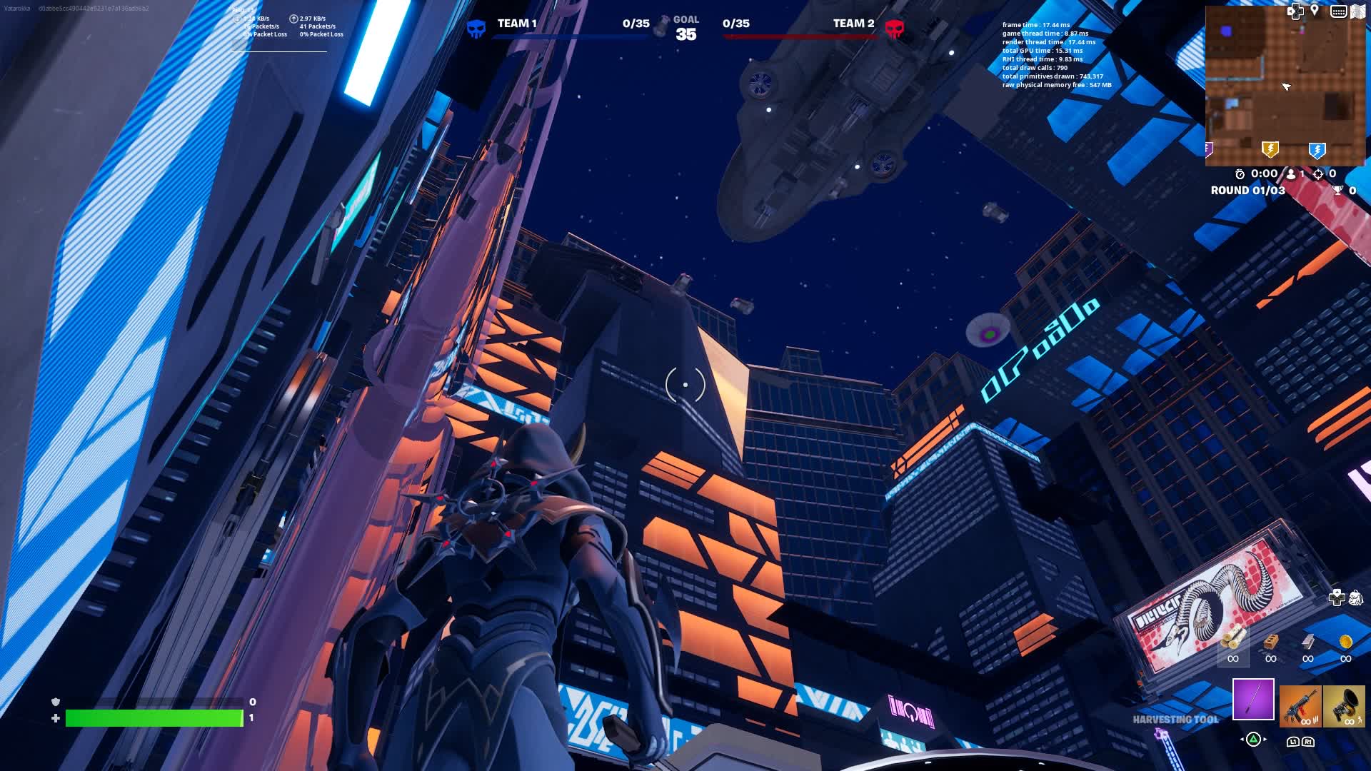 Cyberpunked 1-Shot Gun Game [ v413-0809-0721 ] – Fortnite Creative Map Code