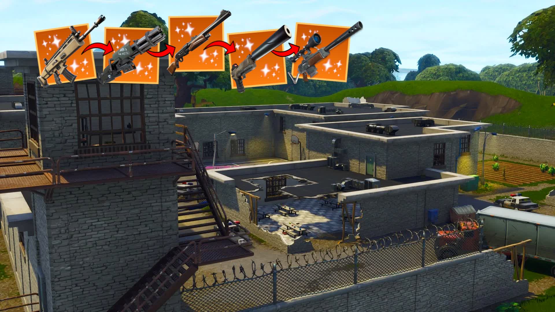 OG Prison - Gun Game [ lowkj ] – Fortnite Creative Map Code