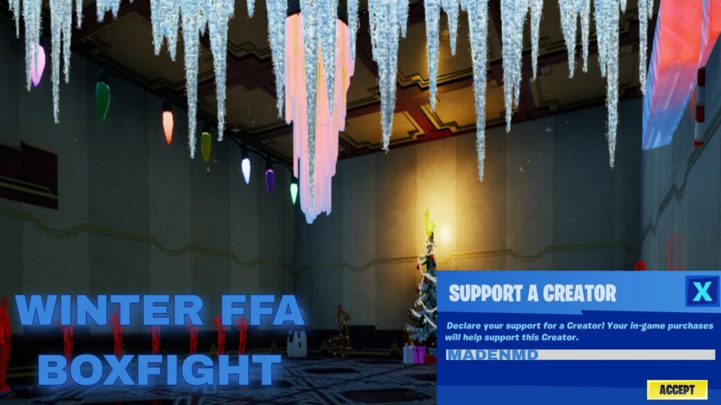 Winter FFA Box Fight [ madenmd ] – Fortnite Creative Map Code