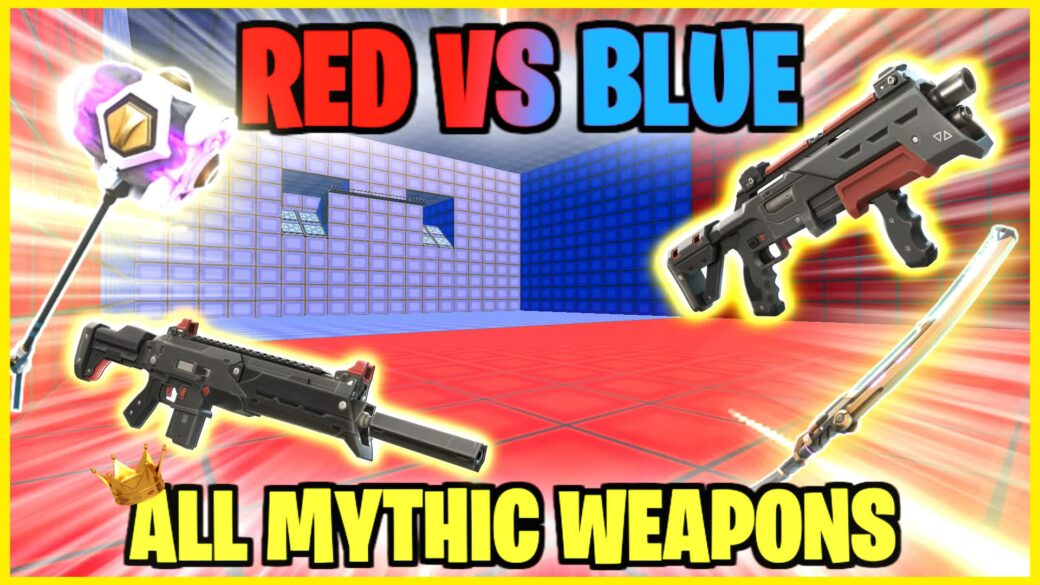🟥RED VS BLUE🟦 Mythic Weapon [OCTANE] [ astr4 ] – Fortnite Creative Map Code